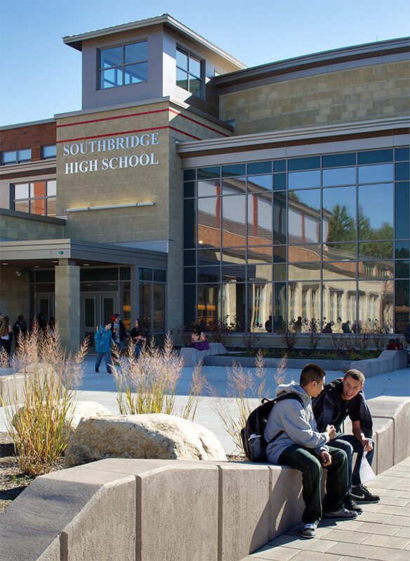 Southbridge Middle-High School | Steel Curtain Wall Case Study