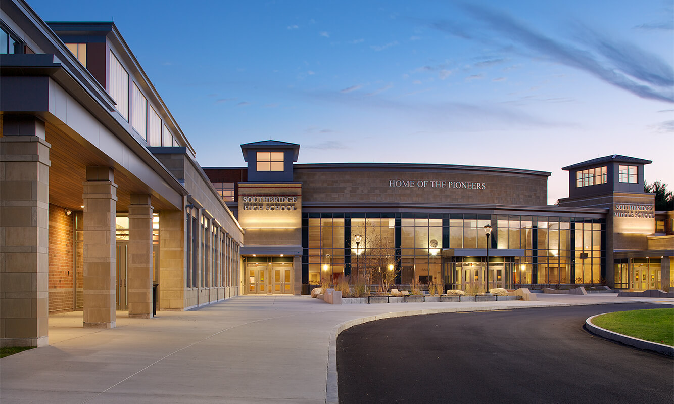 Southbridge Middle-High School | Steel Curtain Wall Case Study